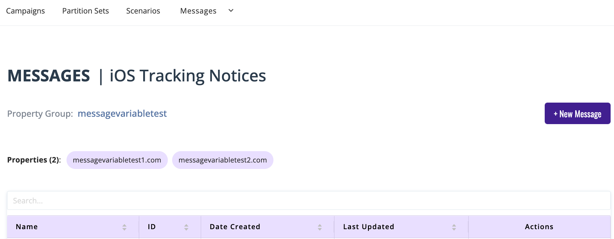 iOS tracking message variables – Sourcepoint