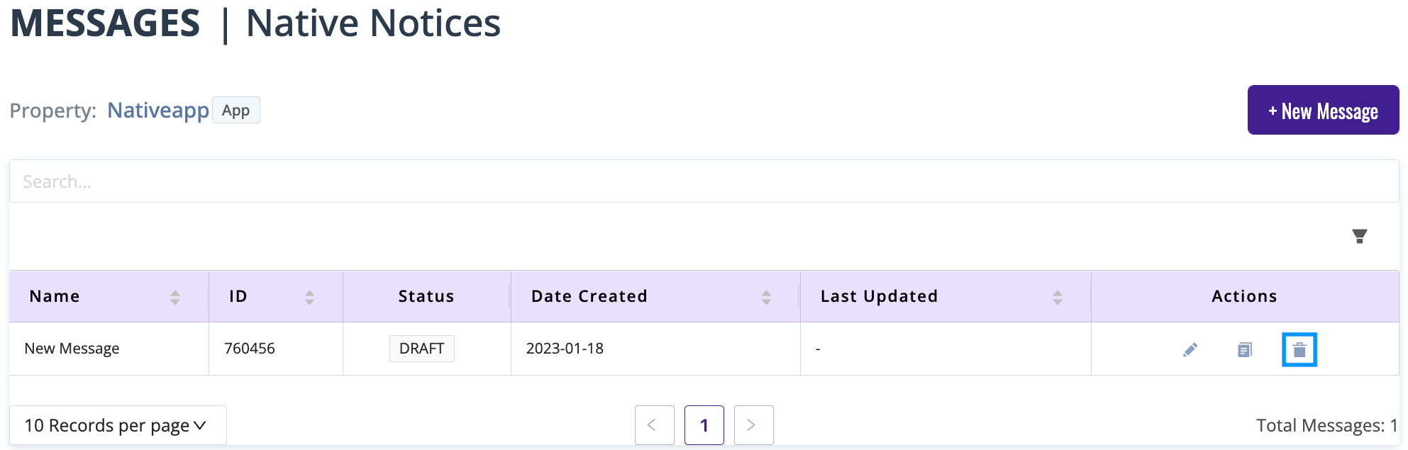 Native App Messages - Message Builder – Sourcepoint