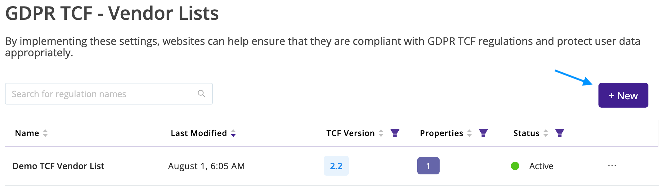 Vendor list management (GDPR TCF and GDPR Standard) – Sourcepoint