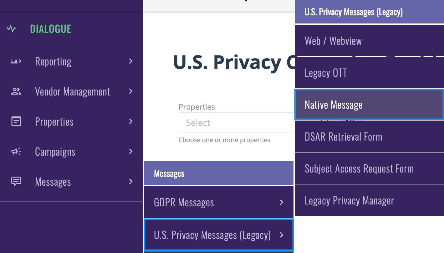 Native App Messages - Message Builder – Sourcepoint