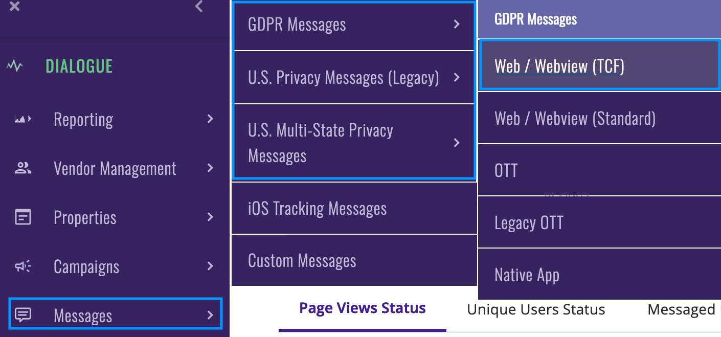 Delete first layer message – Sourcepoint