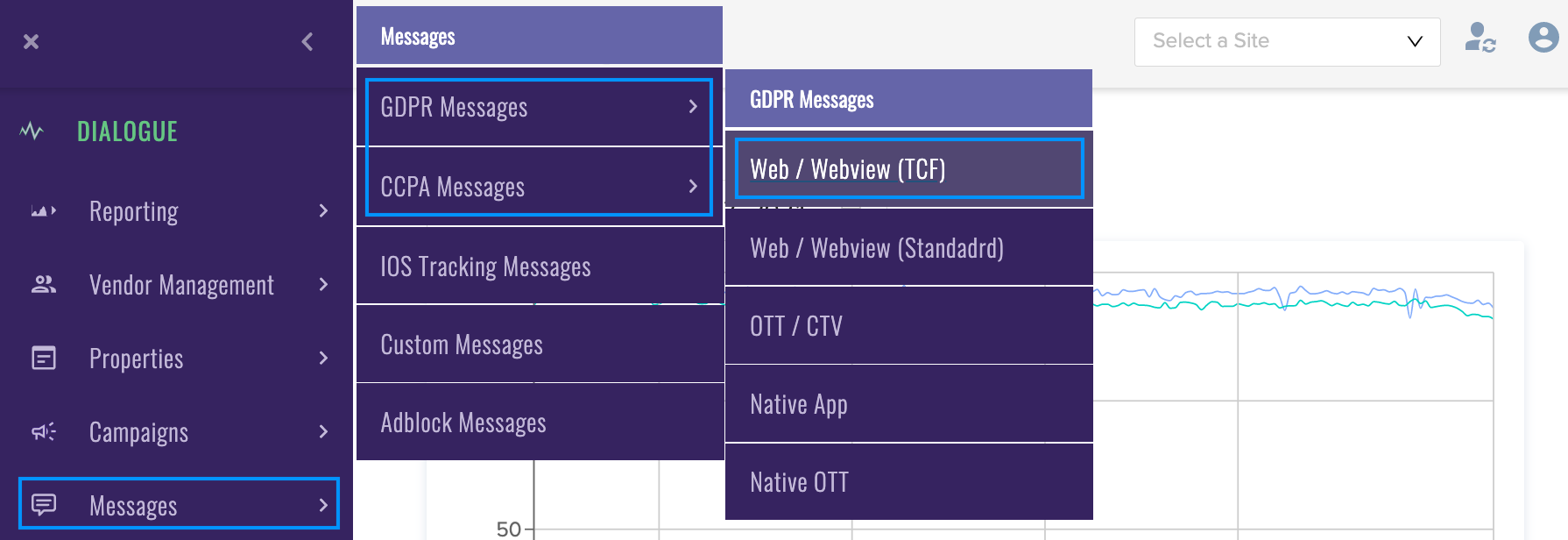 Inline first layer message – Sourcepoint